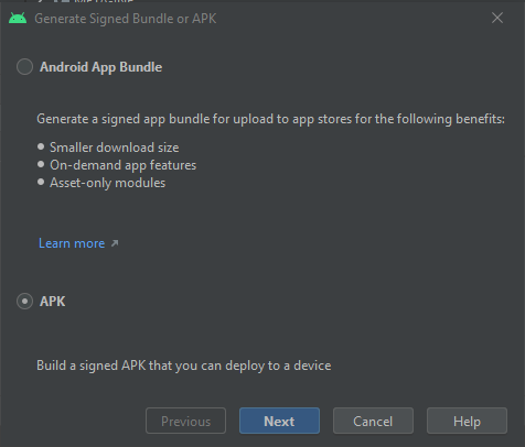 How to create a sample Android application (APK) that can be used with ...
