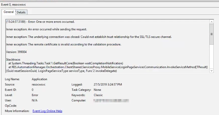 Windows Client "Access Denied" error messages after configuration
