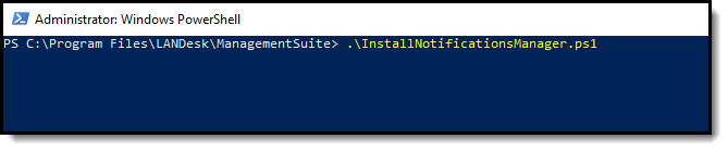 Installing of Service Update Failed at the Step Installing Ivanti Notification Manager