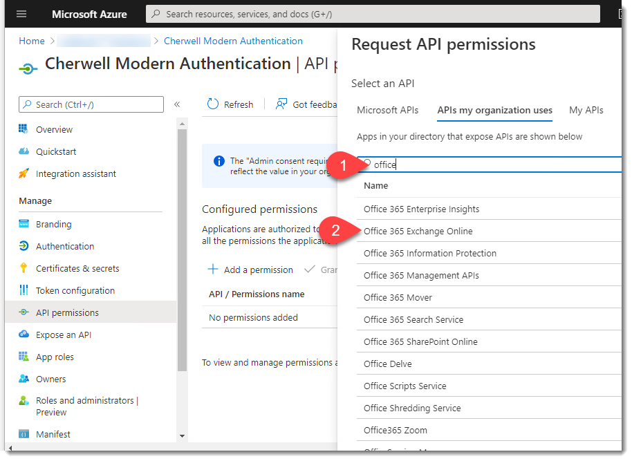 Configuring Modern Authentication Using Microsoft Azure