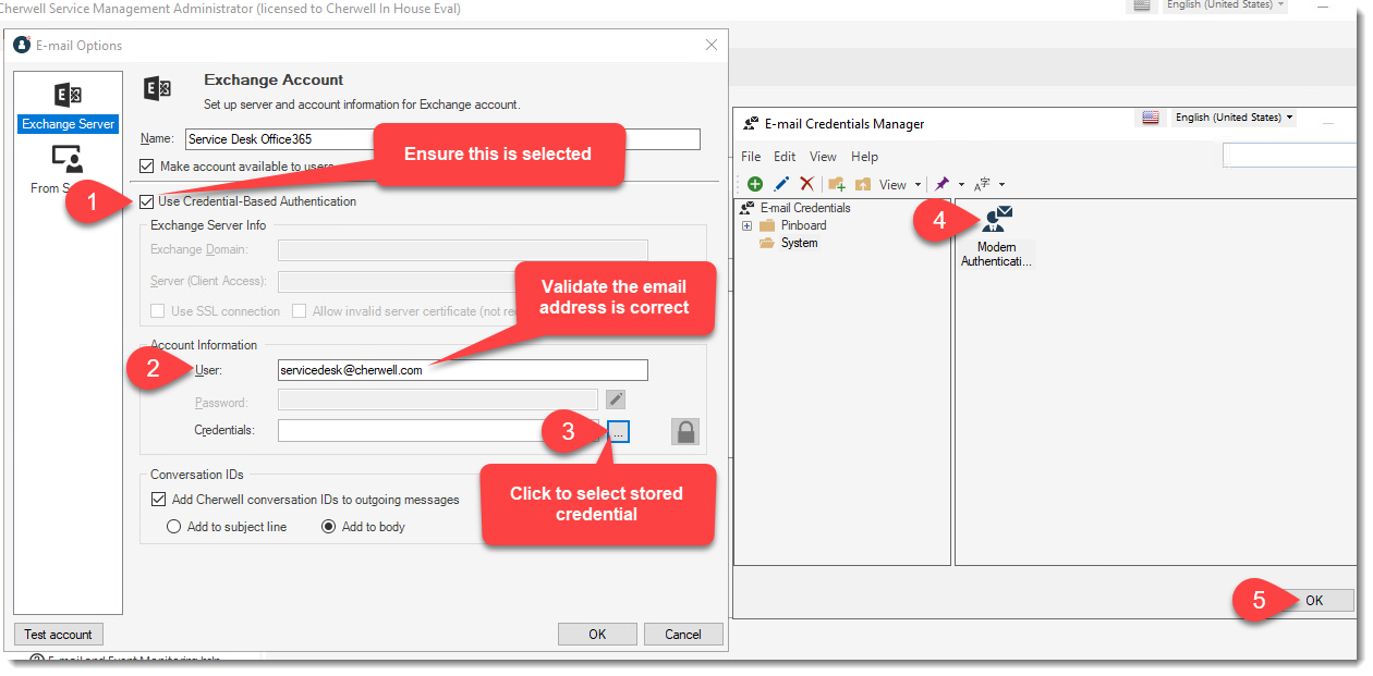 Configuring Modern Authentication Using Microsoft Azure