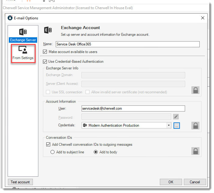Configuring Modern Authentication Using Microsoft Azure