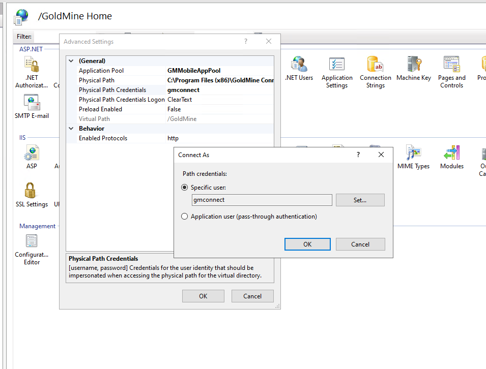 HTTP Error 500.19 - Internal Server Error - Can not log on locally to C ...