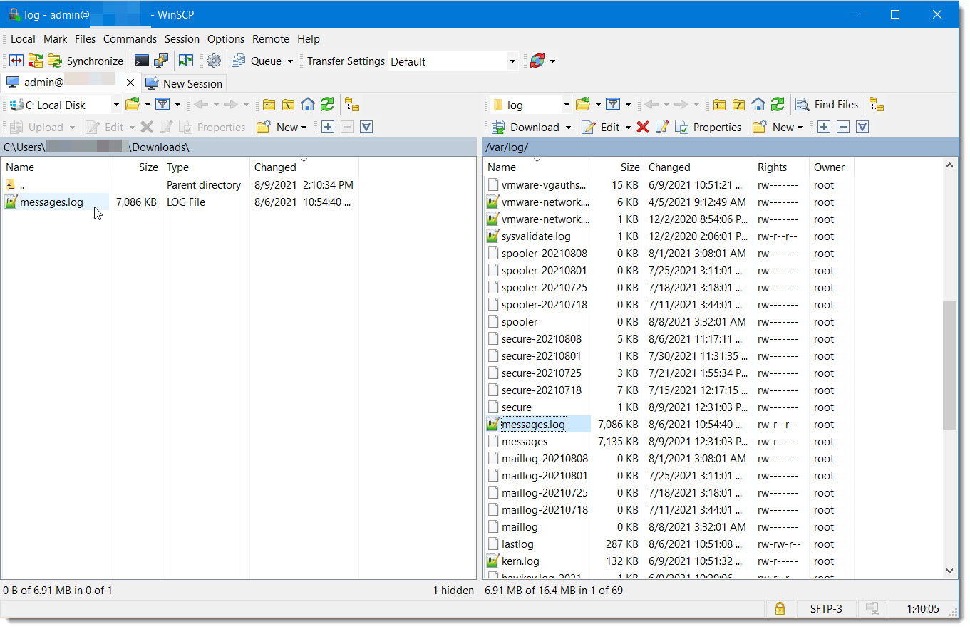 How to Download the Log File Off the CSA