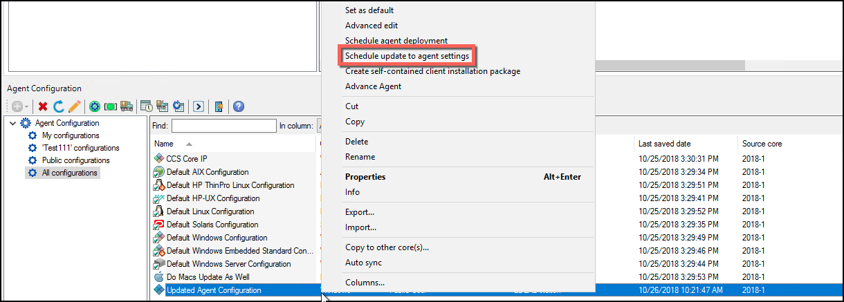 Best Practices For Updating Agents With New Settings Or Configurations