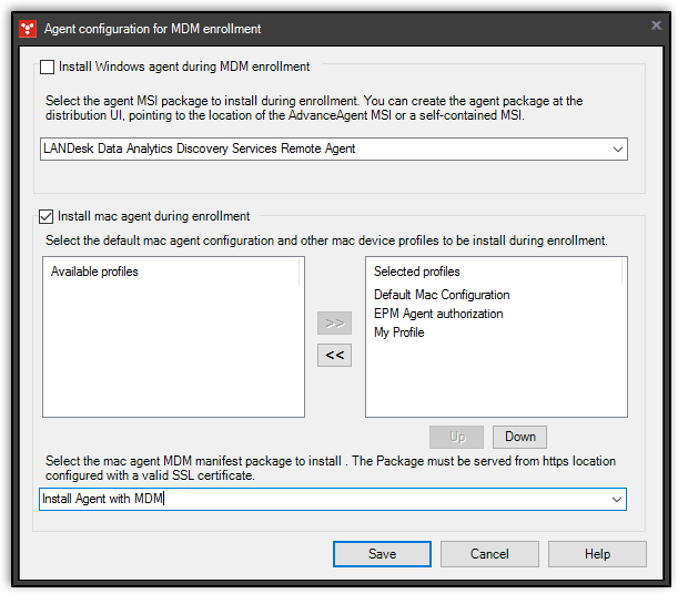 About the Ivanti EPM Configuration Profile Editor