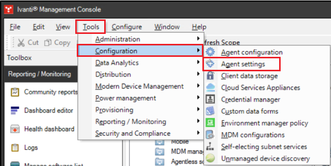 Configure Ivanti Windows 10 Notification Manager