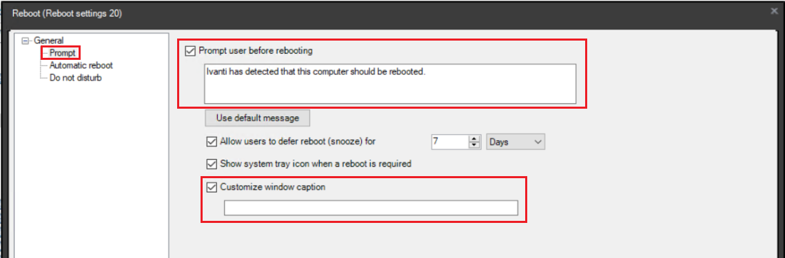 Configure Ivanti Windows 10 Notification Manager