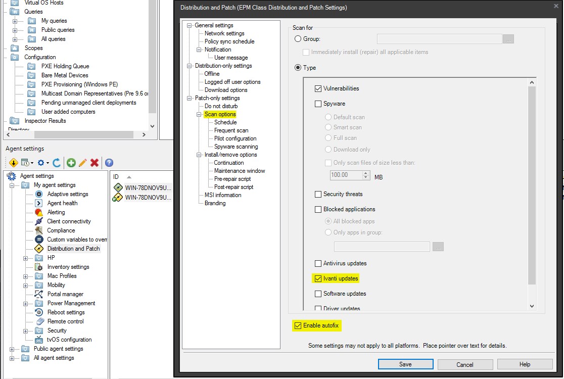 How to update Ivanti Agent via Patch Manager