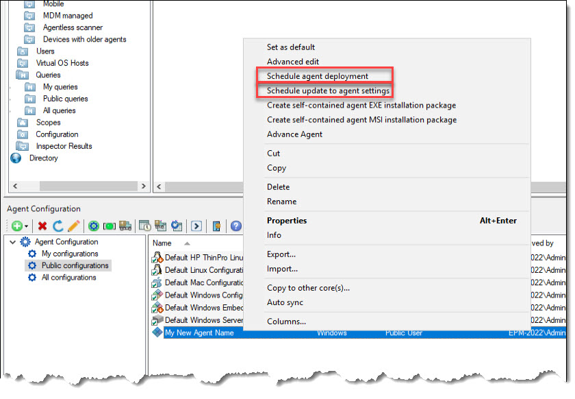 Agent Configuration Name: Not changed after changing the name of the ...