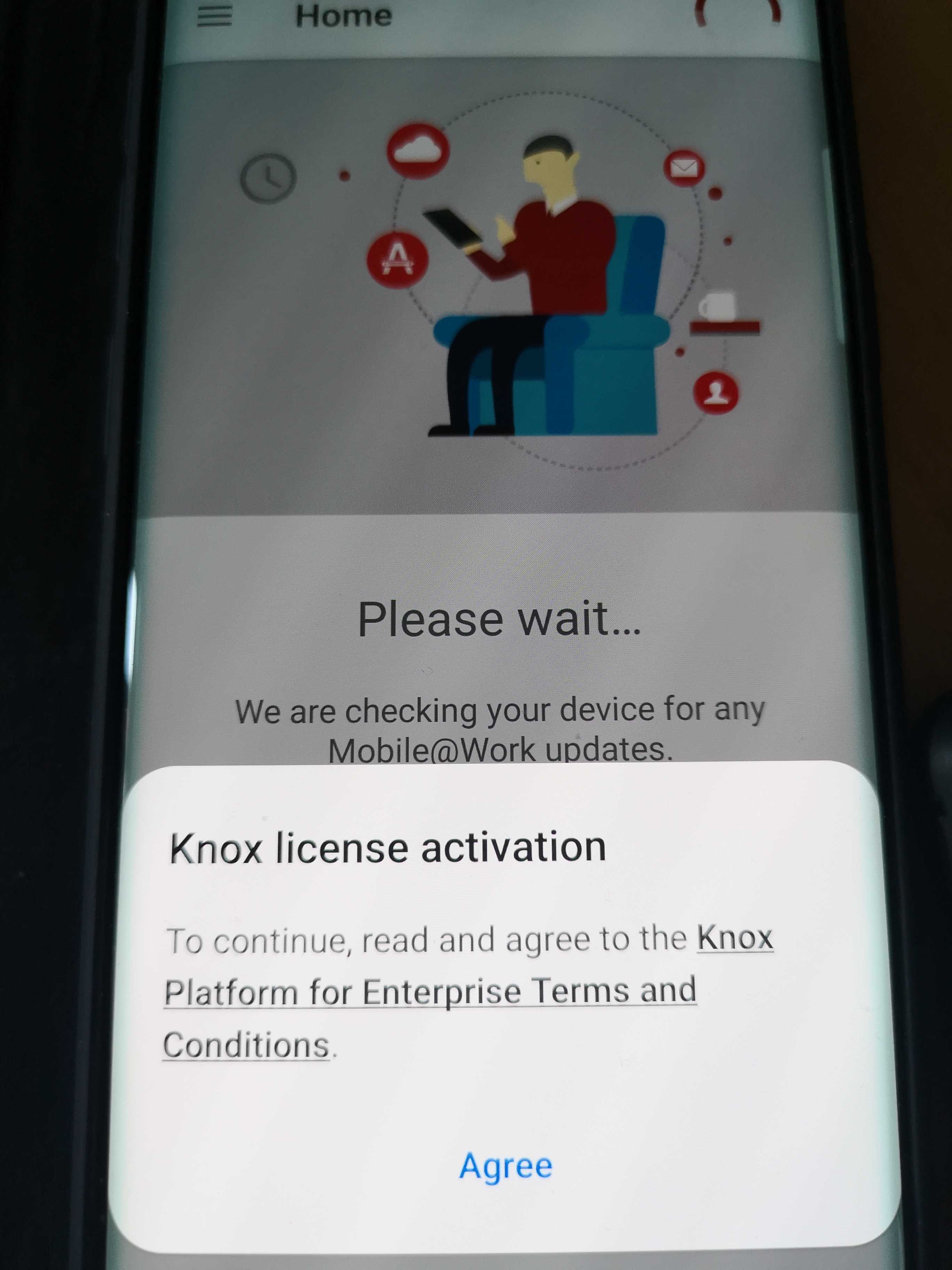 Samsung knox license activation prompt