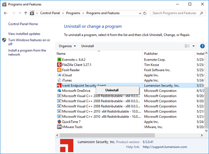 How To: Uninstall an EMSS Endpoint manually and remove all traces