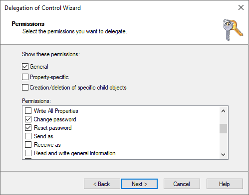 HOWTO: Configure minimal permissions to reset the password of users via Ivanti Password Reset