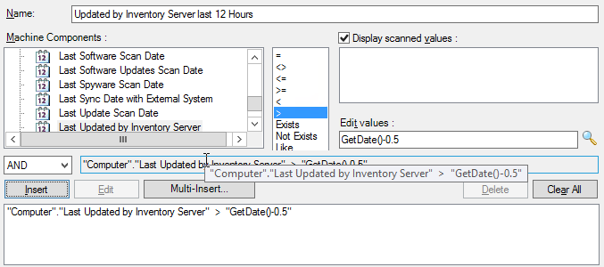 How to Query for Devices Updated by Inventory Since X