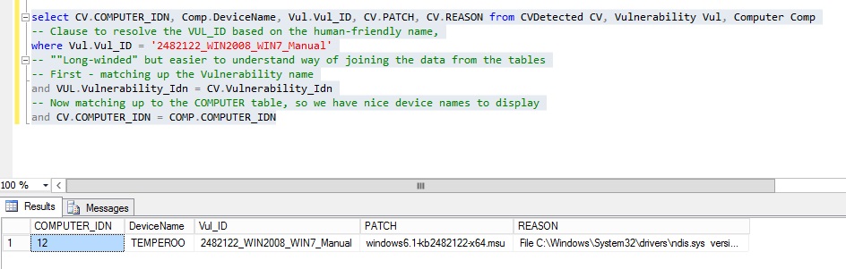 Getting started with Patch Reporting (SQL, Tables & such)