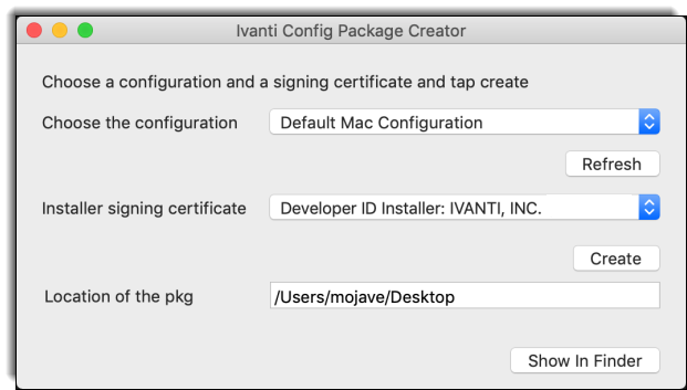 How to Create an Ivanti Agent Configuration pkg for Mac Provisioning