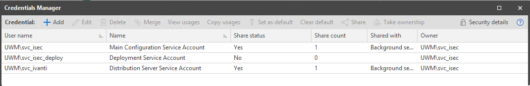 How to: Configure Credentials for use in Ivanti Security Controls