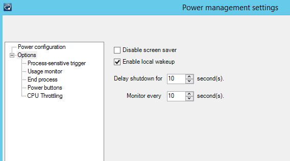 Training Scenario for Power Management - Power policy configuration and ...