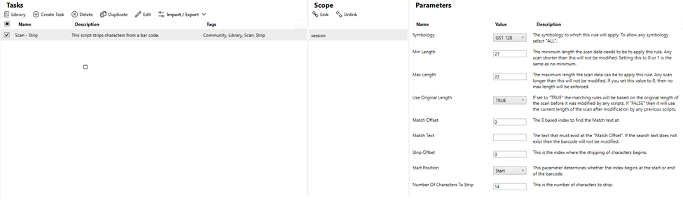Velocity - Stripping characters with mixture of different barcode types ...