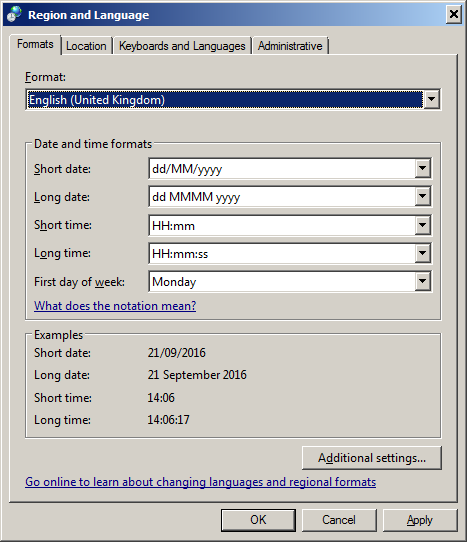 When viewing a date field, the date displays in European date format ...