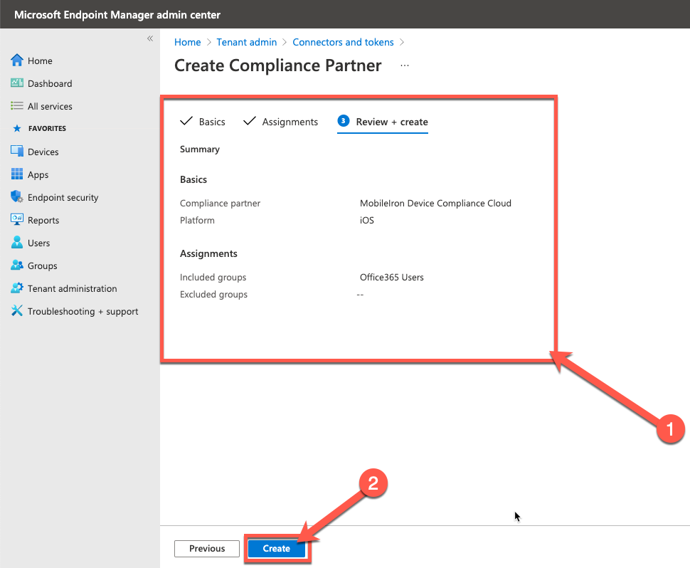 MobileIron Cloud - Azure Device Compliance for iOS and Android