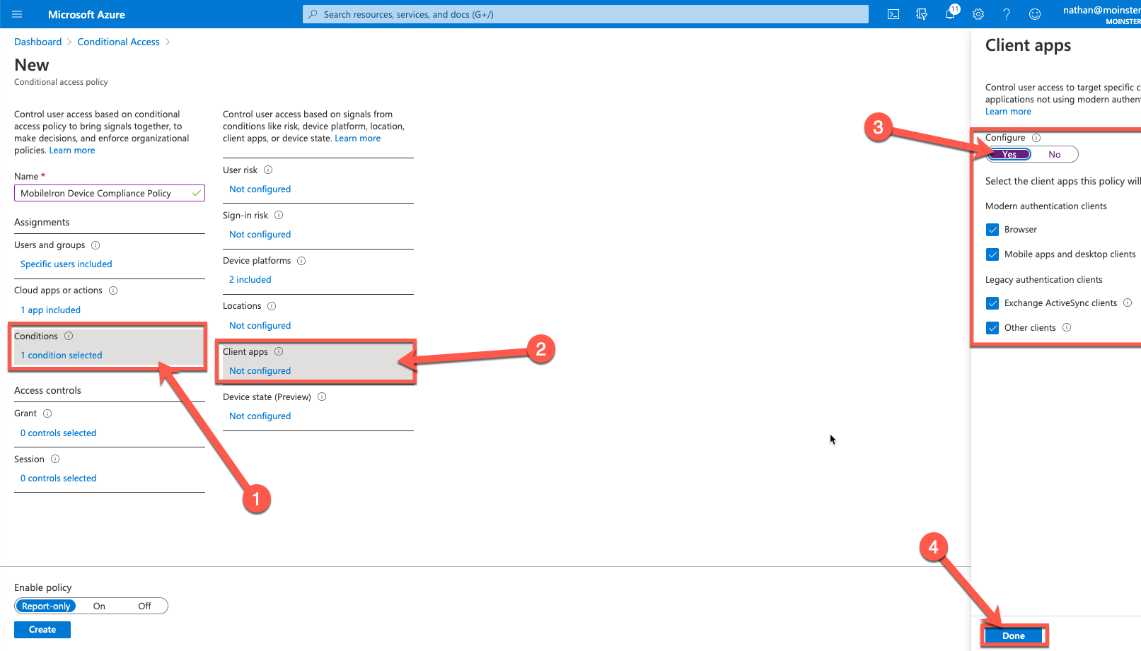 MobileIron Cloud - Azure Device Compliance for iOS and Android