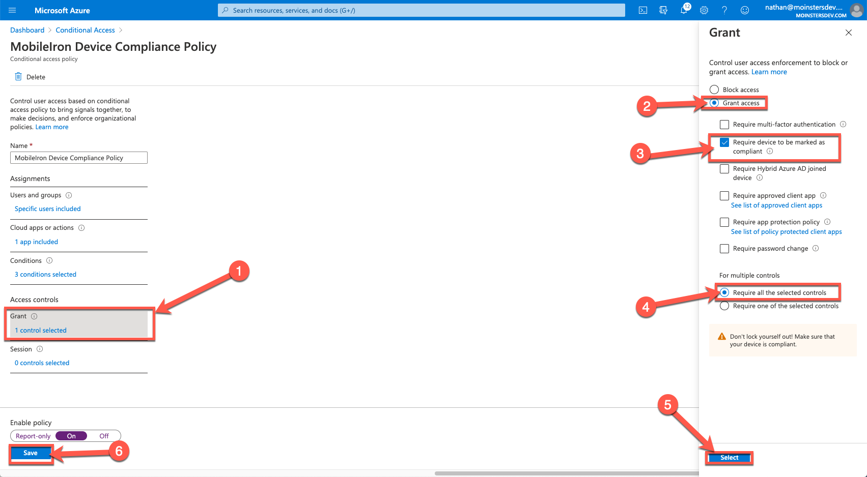 MobileIron Cloud - Azure Device Compliance for iOS and Android