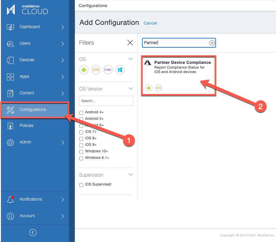 MobileIron Cloud - Azure Device Compliance for iOS and Android