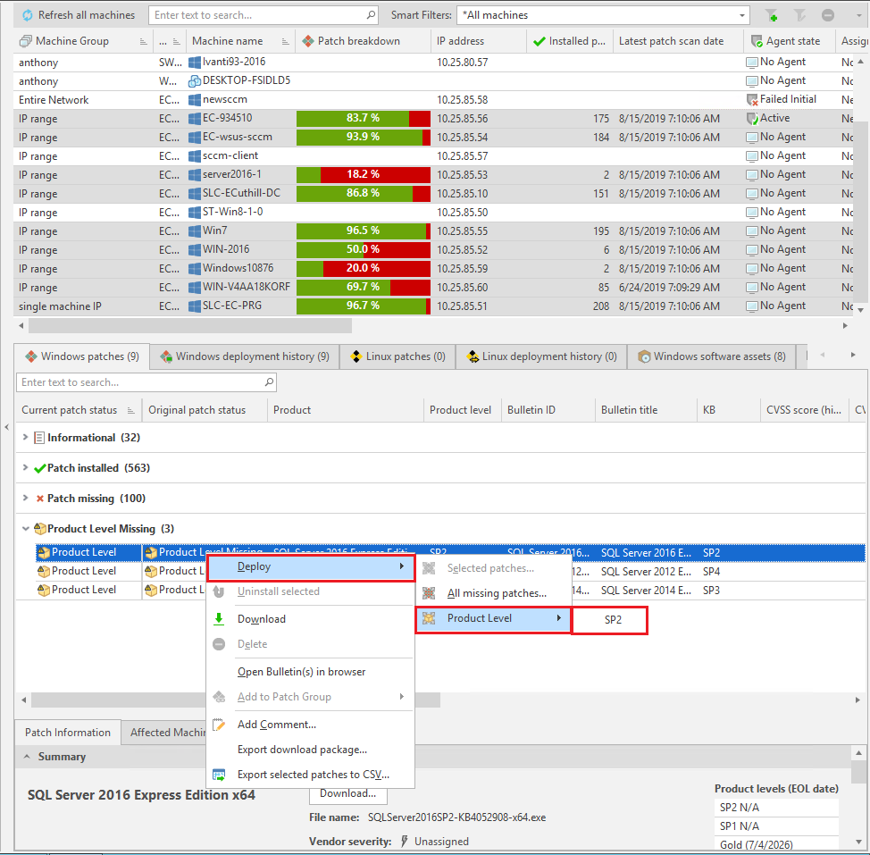How To Deploy A Product Level To Multiple Machines