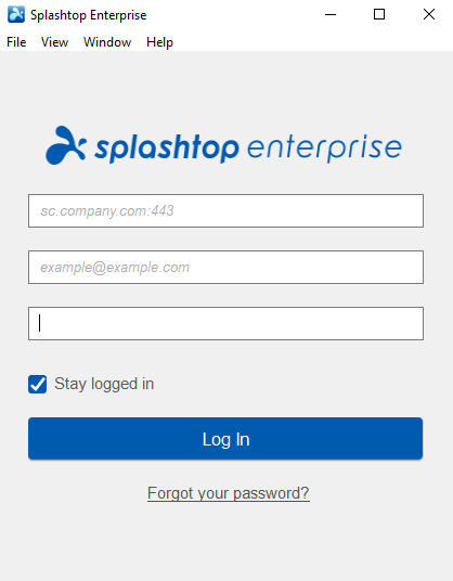 Splashtop - How to install Splashtop Enterprise and login