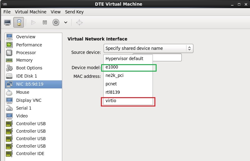 KB40607 - KVM Virtual Appliance Interface speed show only 10 Mb/s