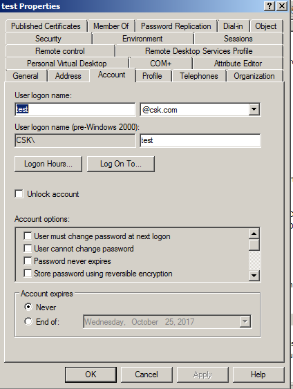 KB40955 - Active Directory authentication for user fails with NTSTATUS ...