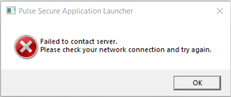 KB45027 - PSAL may return a Failed to contact server error when launching PSAM sessions via the ...