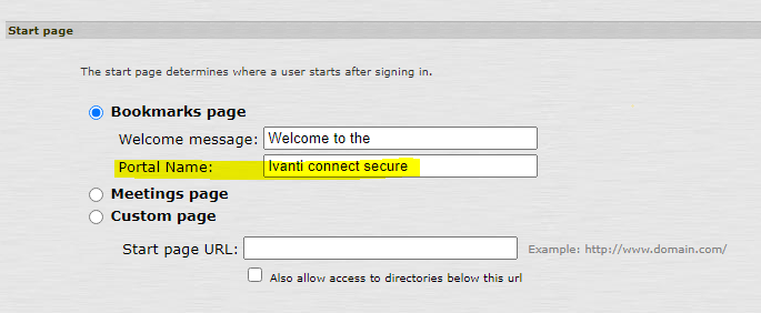 KB45399 - How to change the portal name for the user login page in ICS/PCS