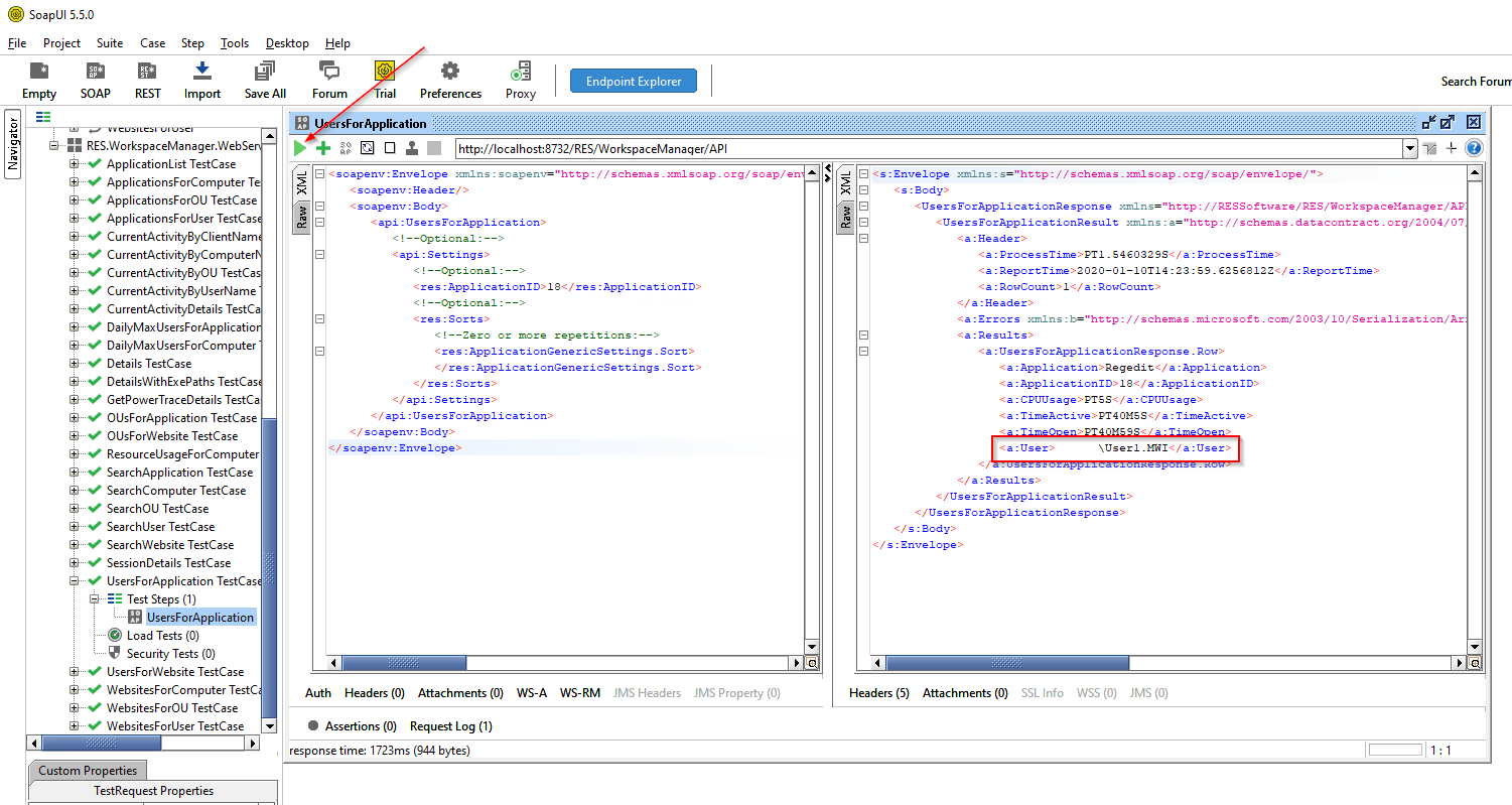 HOWTO: Test the Ivanti Workspace Control Reporting Services