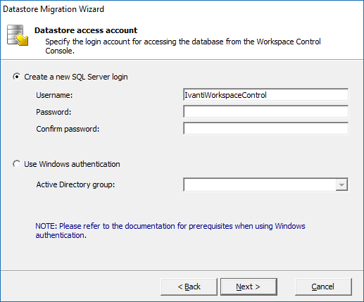 HOWTO: Migrate database in Ivanti Workspace Control