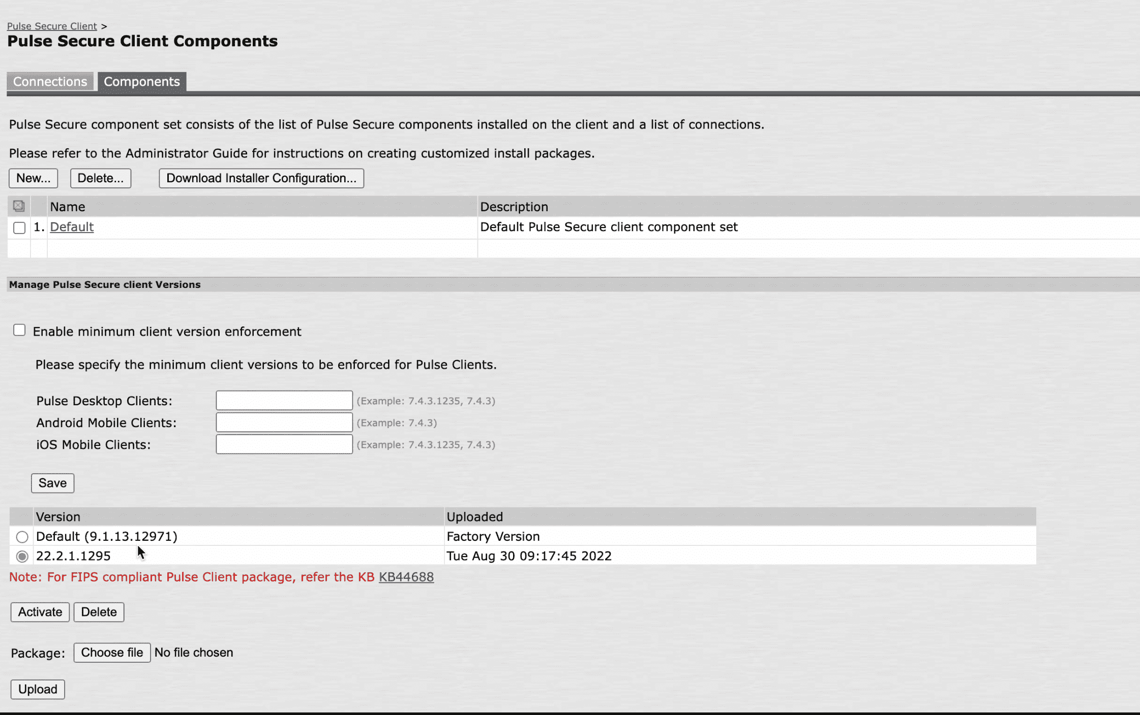 KB45430 - How to Push IVANTI Secure Access Client from the PCS version ...