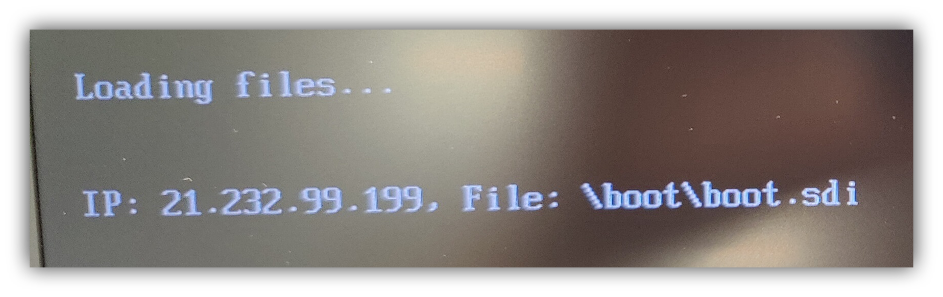 Pxe Boot Fails Getting The Bootsdi File And Returns Error Windows