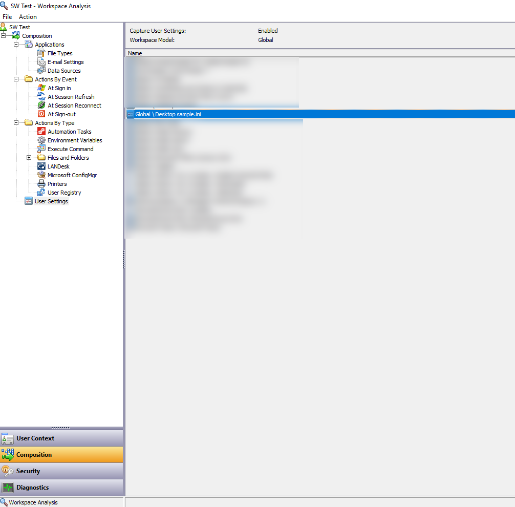 How to configure Workspace Control User Settings to be restored by a Console user