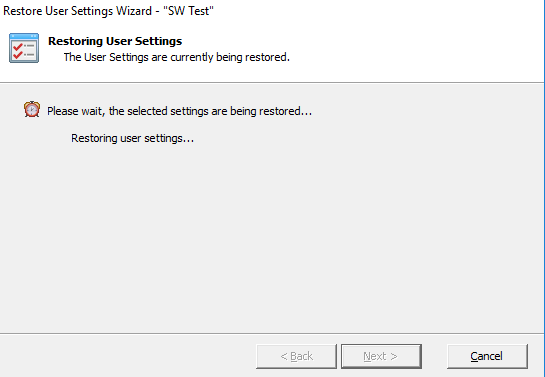 How to configure Workspace Control User Settings to be restored by a Console user