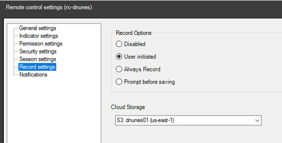 Remote Control Video Recording Feature