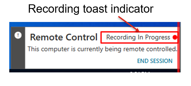 Remote Control Video Recording Feature