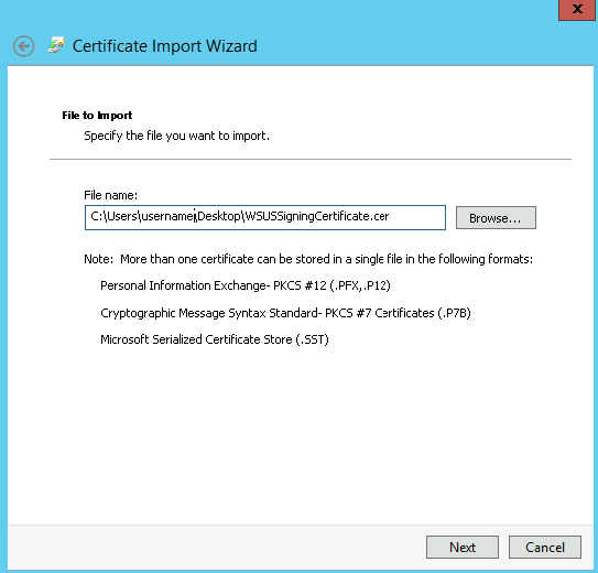 How To Create, Export, and Import a WSUS Self-Signed Certificate in Patch for MEM