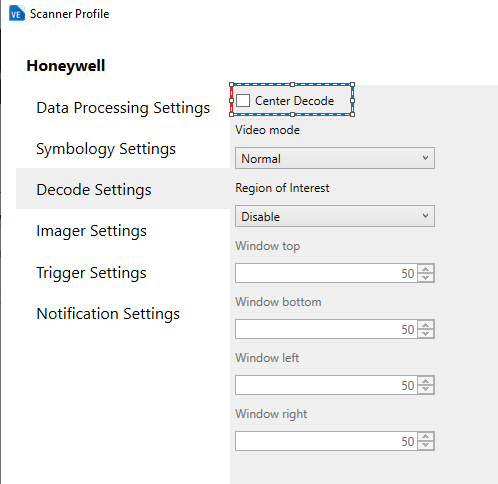 How to Enable “Center Decode” for Honeywell Smart Devices in Velocity ...