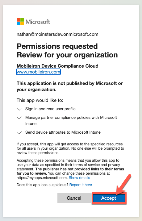 MobileIron Cloud - Azure Device Compliance for iOS and Android