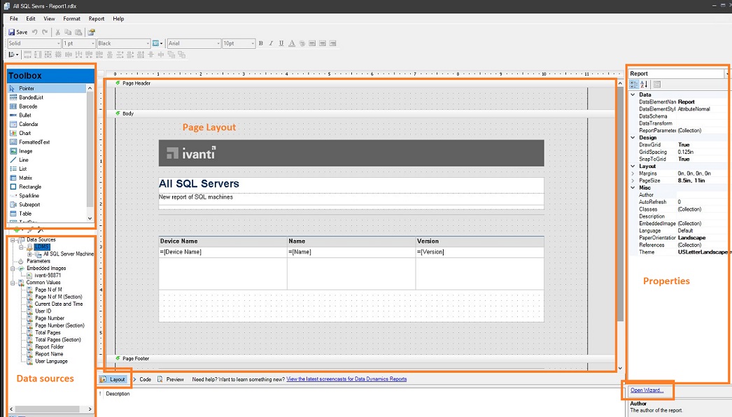 How to Use Report Designer