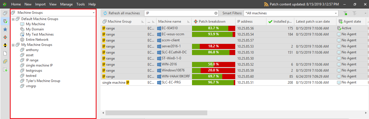 How to Understand Machine Groups and the Machines View