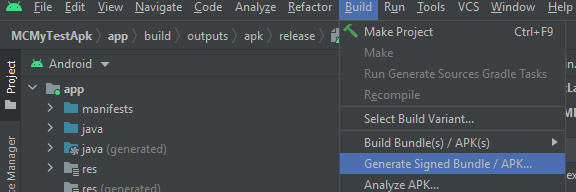 How to Create a Sample Android Application (APK) That Can Be Used with ...