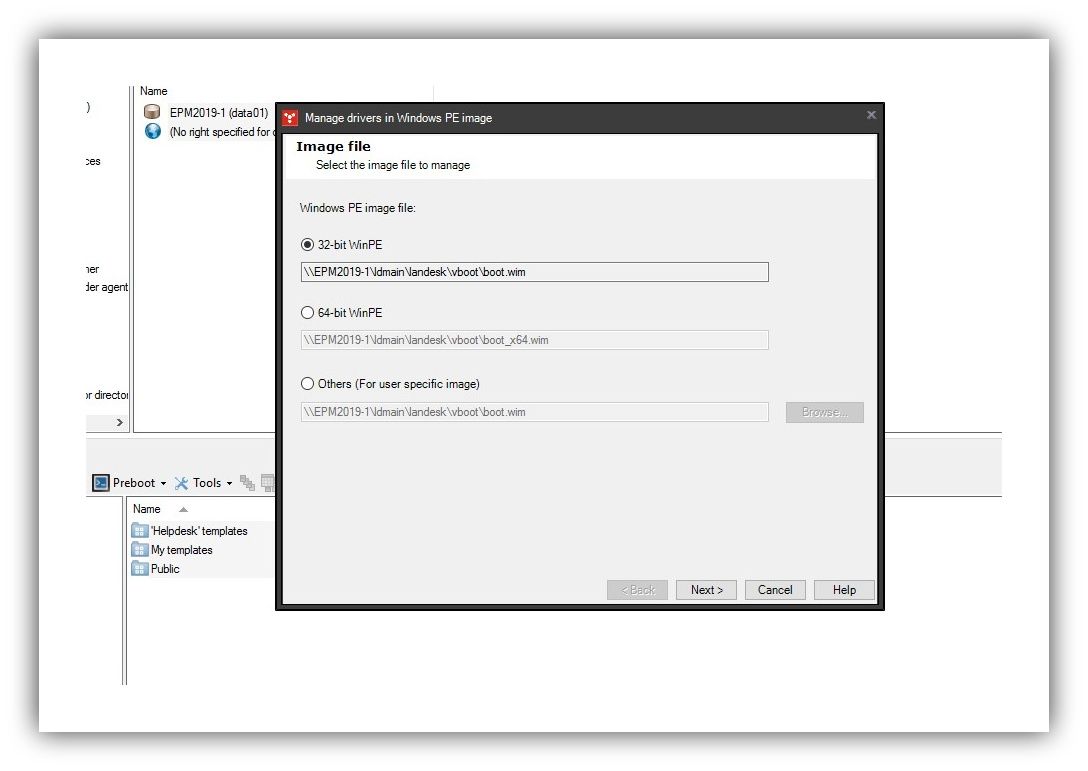 Required Rights and Permissions to Add Drivers to WinPE - Driver List Is Empty