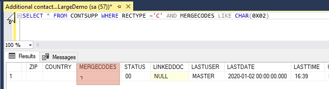 Trying to merge to additional contact hexadecimal value 0x02, is an ...